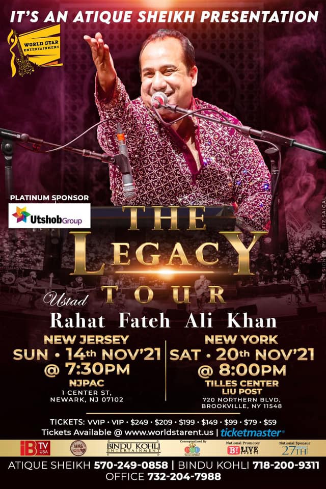 Utshob Group is so proud to be The Platinum Sponsor of THE LEGACY TOUR of USTAD RAHAT FATEH ALI ...
